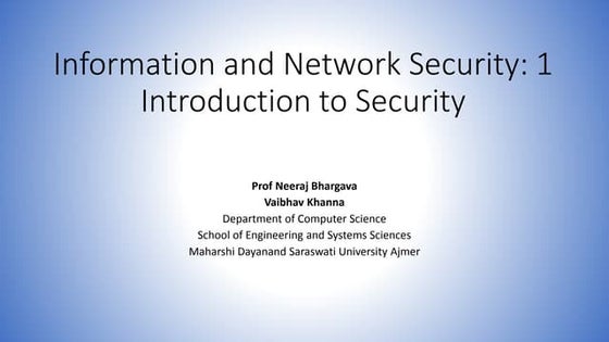 Smart city project's Information Security challenges | PPT