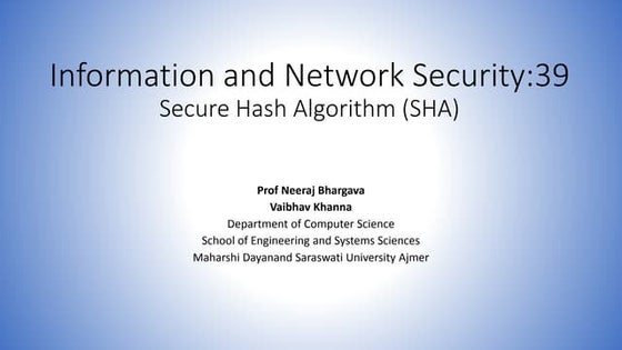 Secure Hash Algorithm Sha 512 Ppt 8298