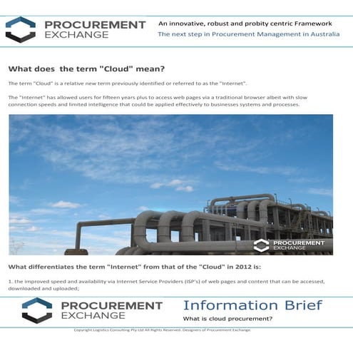 Procurement Exchange - Cloud procurement | PDF