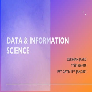 Information & data science (1) converted | PPT