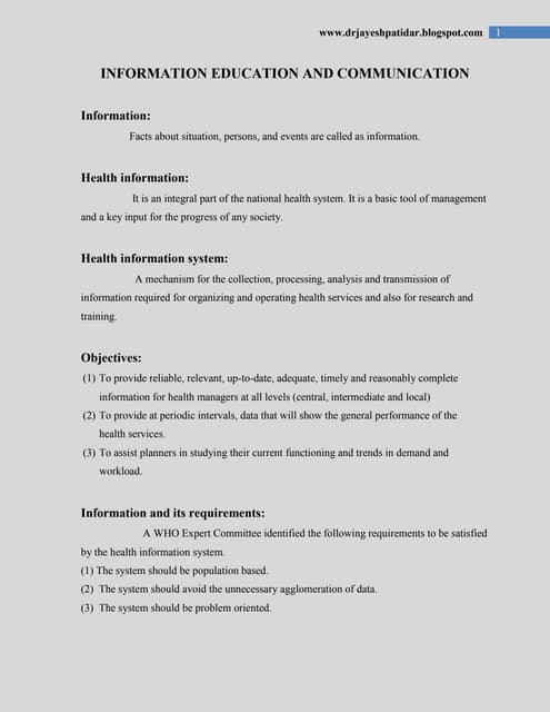 Health education | PPT