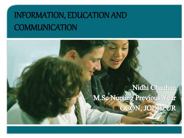 Information education and communication (IEC) | PPTX