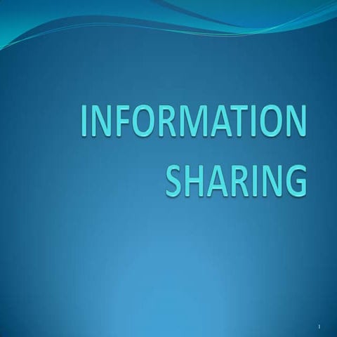 Information flow presentation | PPTX