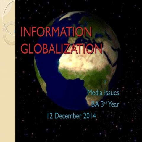 Information globalization | PPT