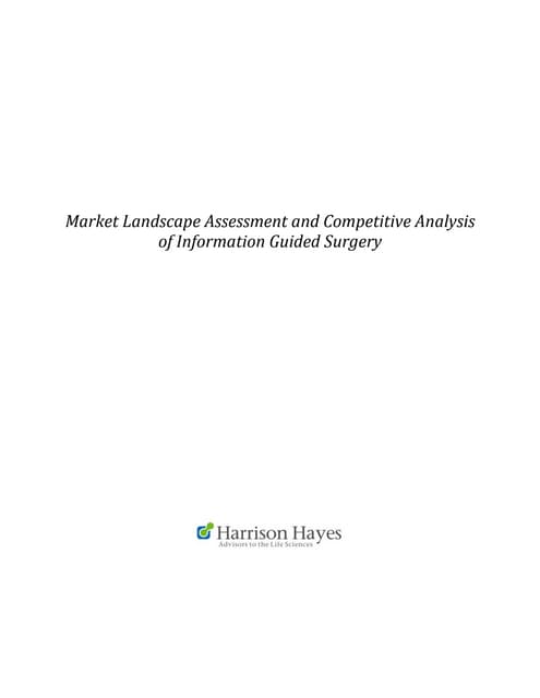 Sample advanced wound care market landscape proposal | PDF