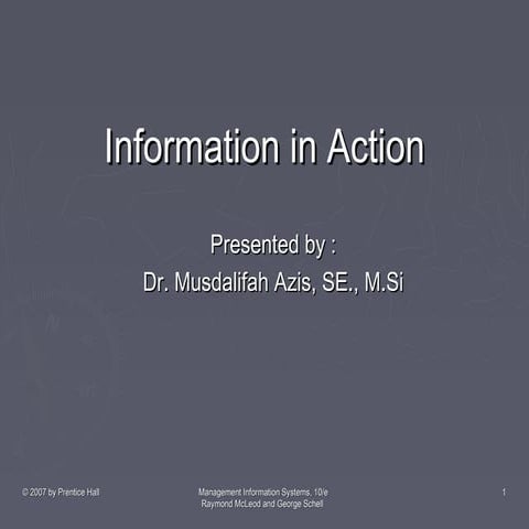 Information in action, SIM2 | PPT