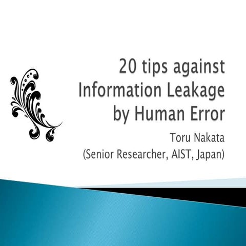 Human Error in Cyber Security | PDF