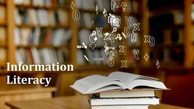 Information literacy powerpoint | PPTX