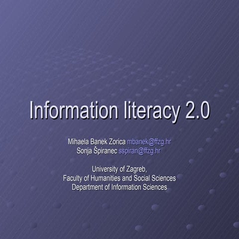 Information Literacy 2.0 | PPT