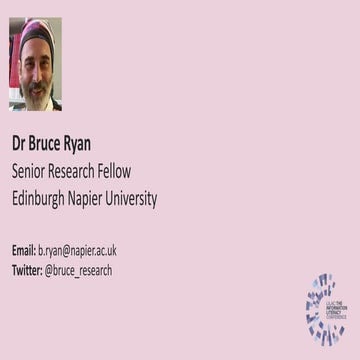 Information literacy and society - Presentation Bruce Ryan | PPT