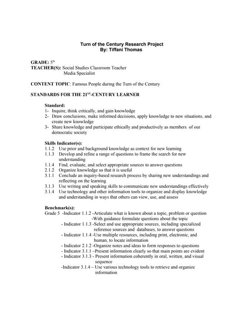 Morris d information literacy pathfinder lesson plan | PDF