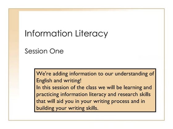 Information Literacy.pptx | Internet for Beginners | Internet
