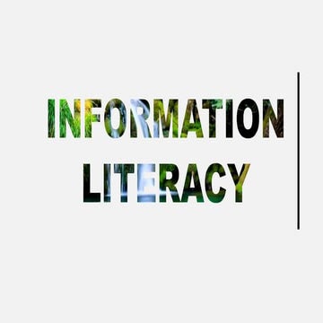 Information Literacy (Media and Information Literacy) | PPTX