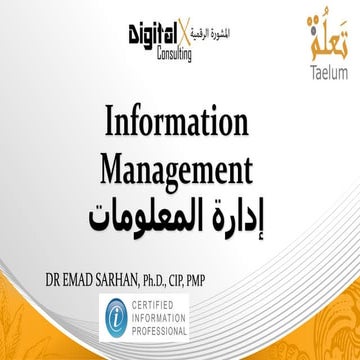 Information Management slides | PPT