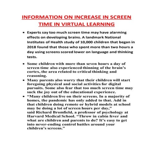 How to manage the screen time for your kids | PPTX