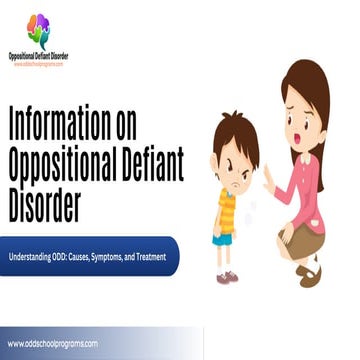 Impact of ODD: Crucial Information on Oppositional Defiant Disorder | PPT