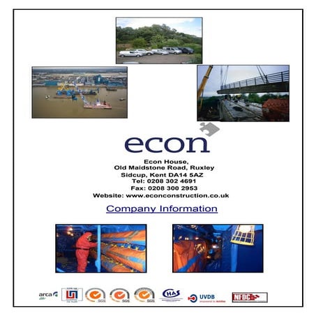Econ Construction Ltd Company Profile | PDF