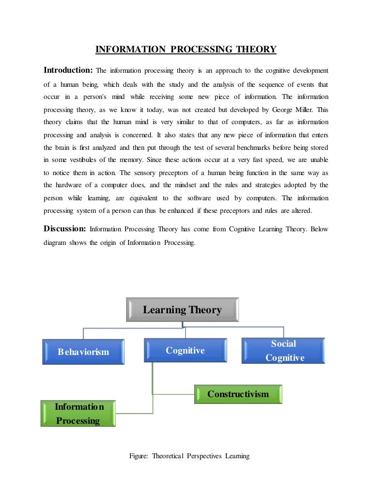 A Wellillustrated Overview On The Information Processing