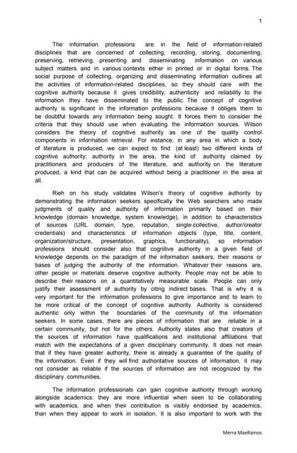 ellis model of information seeking behaviour | PDF