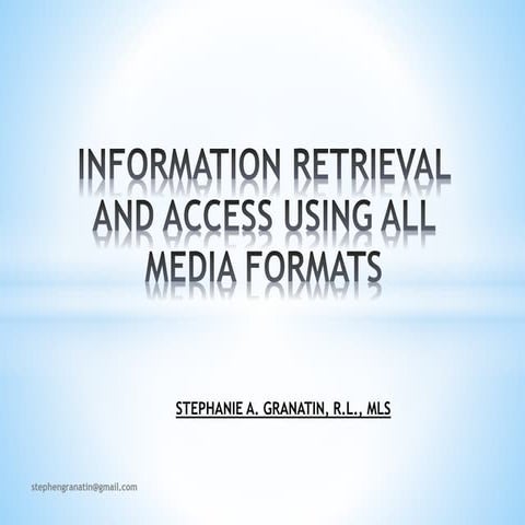 Information retrieval | PPT | Free Download