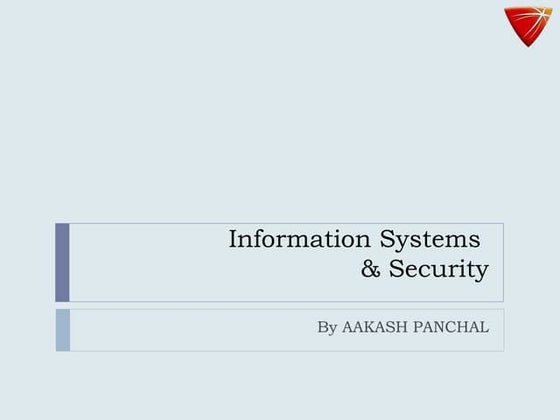 Introduction to Information Security | PPT | IT and Internet Support ...