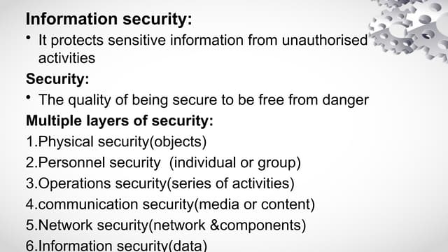 Introduction To Information Security Ppt Ppt