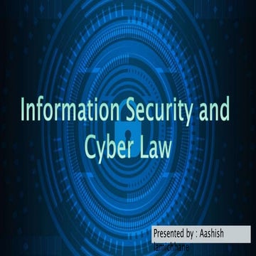 system security and cyber law and cyber crime | PPT