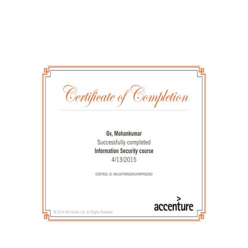 Information security certificate | PDF