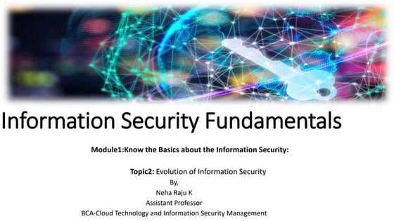 Information Assurance And Security - Chapter 1 - Lesson 1 | PPT