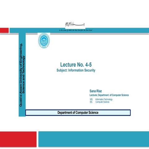 Information Security Lec 4-5.pptxmodel f | PPTX