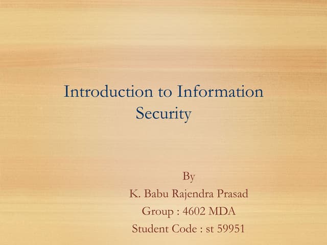 Information Security Ppt It And Internet Support Internet