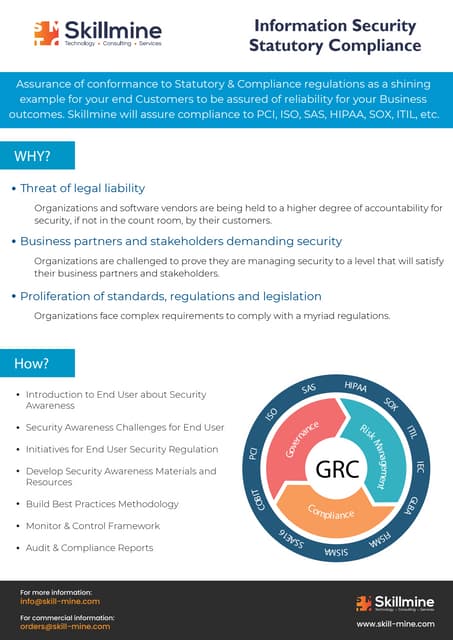 A Guide To IT Compliance Assessment And Management | PDF