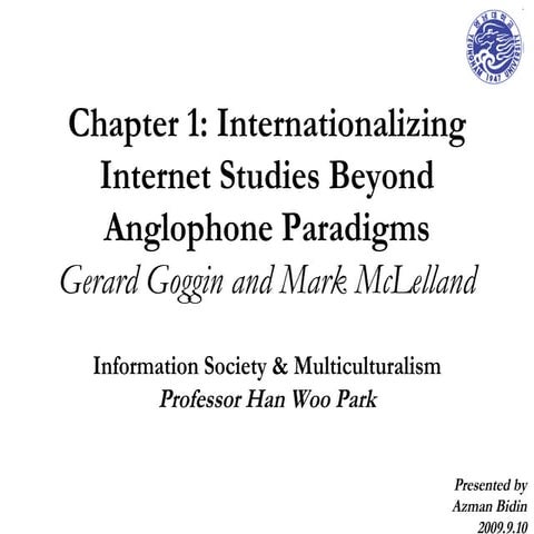 Gifts of Presence: A case study of a south Korean virtual community ...