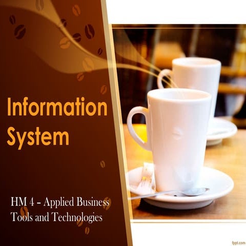 Information System used in the hospitality and tourism | PPT