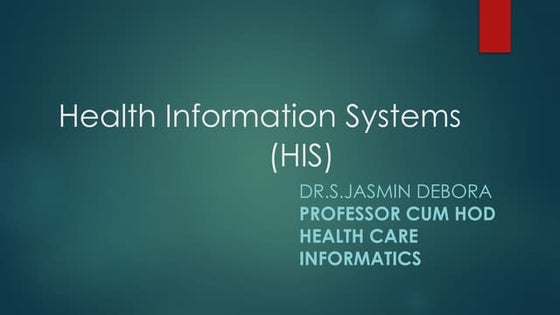 Information system in health care, role of information system in health ...