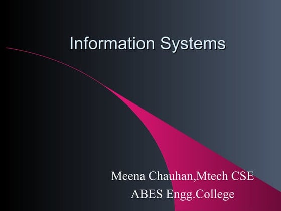 Information system | PPT