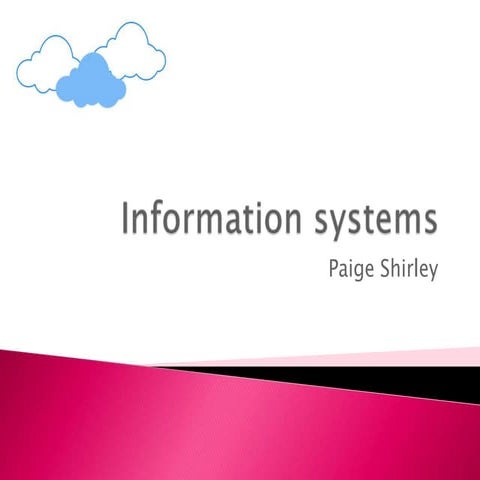 Information systems’ | PPT