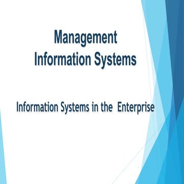 Information systems in the enterprise | PPT