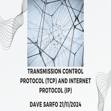 Information Systems (TCP and IP) Transmission Control Protocol (TCP ...