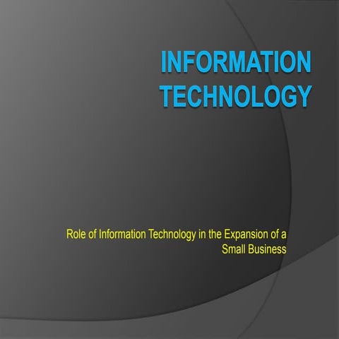 Information Technology | PPT