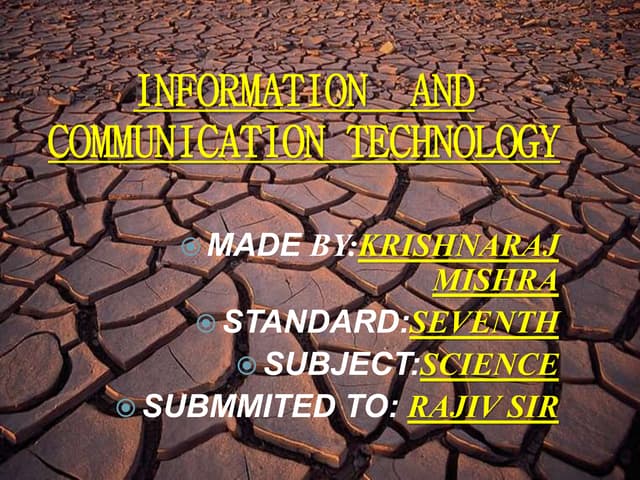 The impact of information technology on society | PPTX