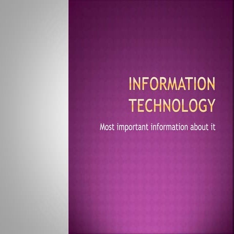 Information technology | PPT