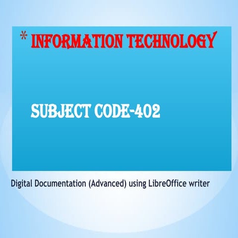 Information Technology for class X CBSE skill Subject | PPTX