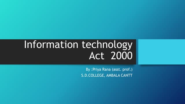 Grey Area of the Information Technology Act, 2000.pptx