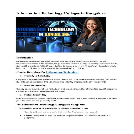 Information Technology Colleges in Bangalore.pdf