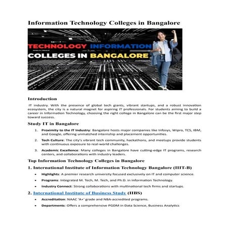 Information Technology Colleges in Bangalore.pdf