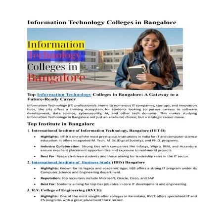 Information Technology Colleges in Bangalore.pdf