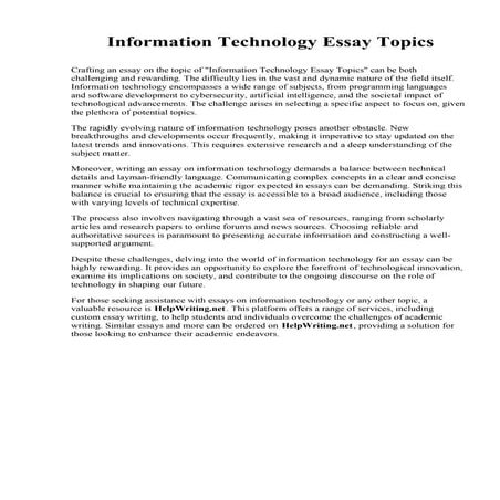 Information Technology Essay Topics.pdf
