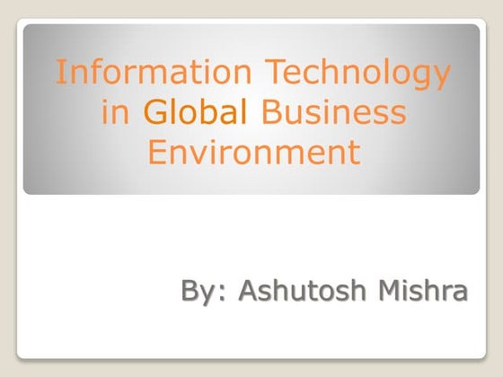 The Importance of Information Technology | PDF