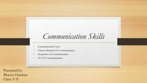 Class 10it402 Communication Skillspptx